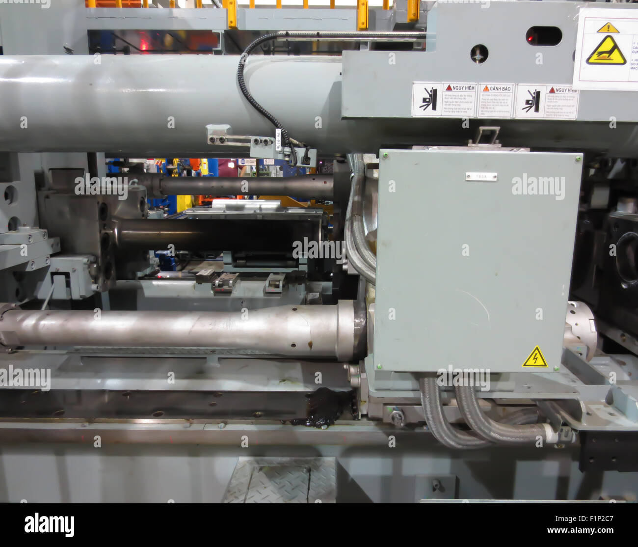 Extrusion aluminium machine Stock Photo - Alamy