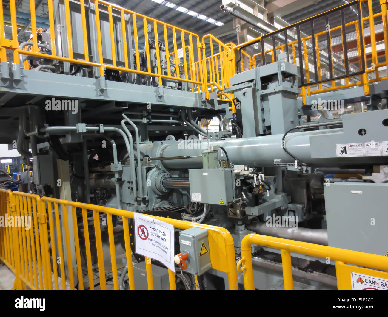 Extrusion aluminium machine Stock Photo - Alamy