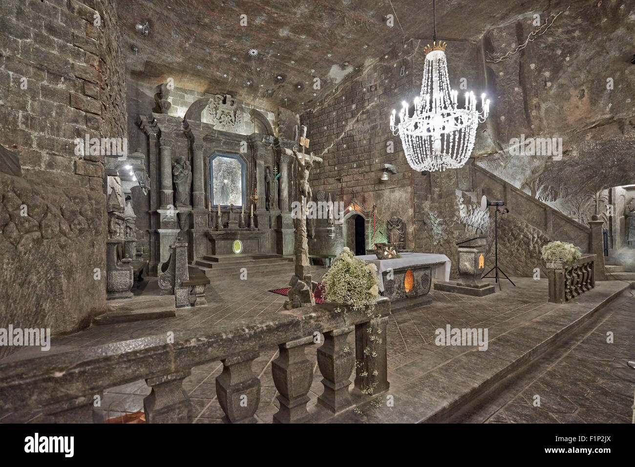The Chapel of St. Kinga in Wieliczka Salt Mine, Cracow Wieliczka ...