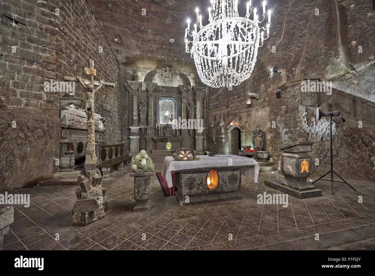 The Chapel of St. Kinga in Wieliczka Salt Mine, Cracow Wieliczka ...