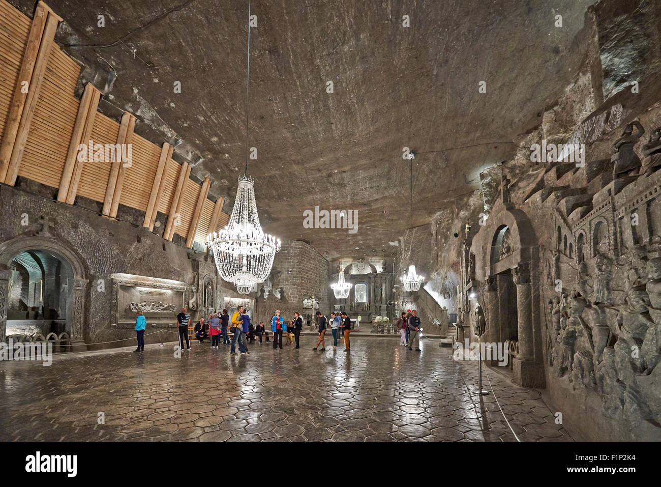 The Chapel of St. Kinga in Wieliczka Salt Mine, Cracow Wieliczka ...