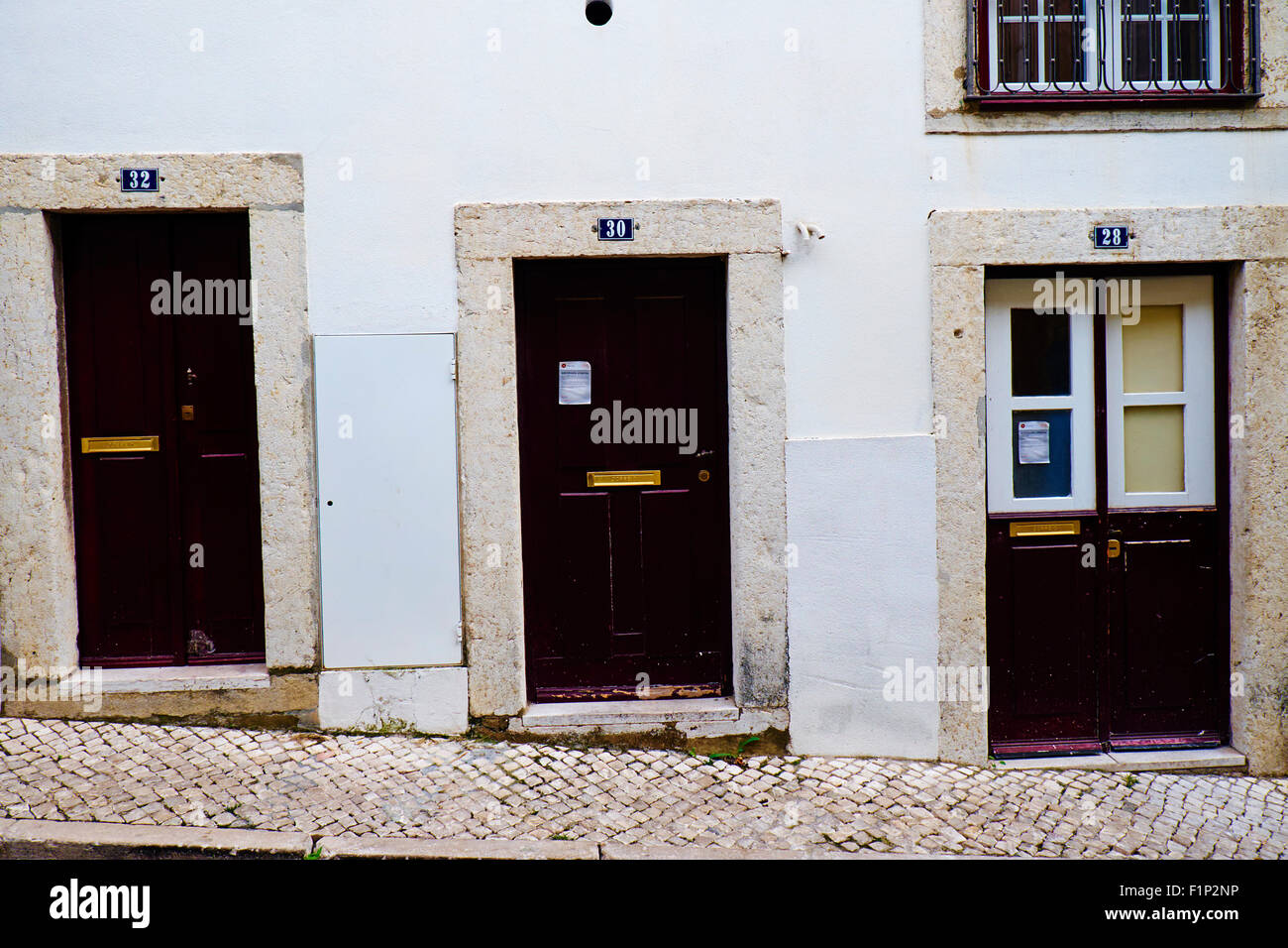 Lisbon doors on the alfama neighbourhood hi-res stock photography and ...