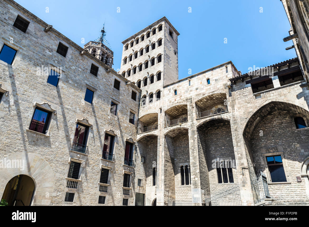 Placa del Rei (King's Square), in the heart of Barri Gotic (gothic ...