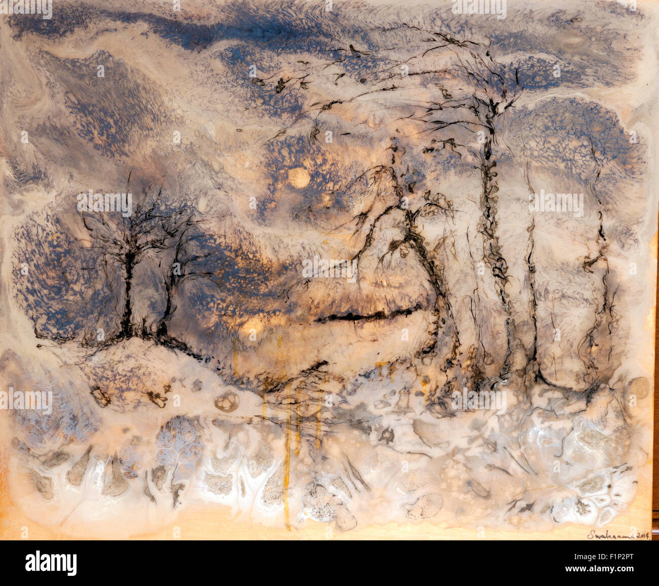 Acrylic Painting by Tracey Sinclair Stock Photo - Alamy