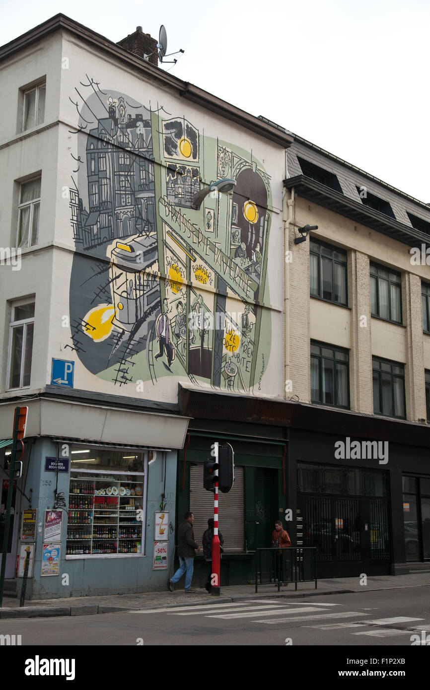 Comic strip mural hi-res stock photography and images - Alamy