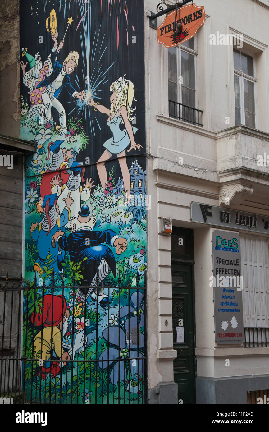 Comic strips brussels hi-res stock photography and images - Alamy
