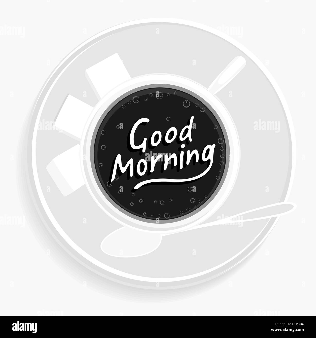 Cup of Coffee and Title Good Morning Stock Vector Image & Art - Alamy