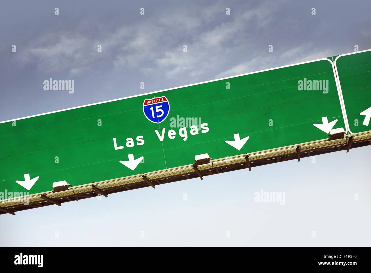 Las Vegas Highway 15 - Traffic Sign. Nevada Transportation Stock Photo ...