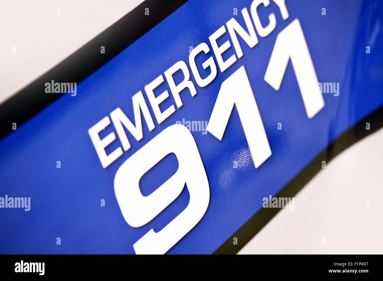 Emergency 911 Police Cruiser Side Door Sticker Closeup. transportation ...