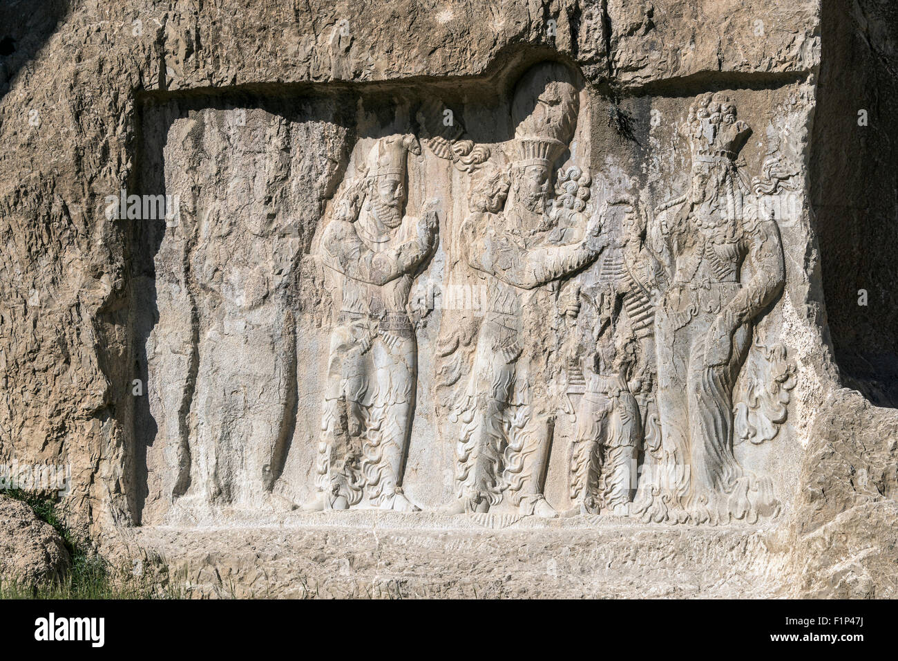 Sassanid relief of The Investiture of Narseh (293-303 AD), Naqsh-e ...