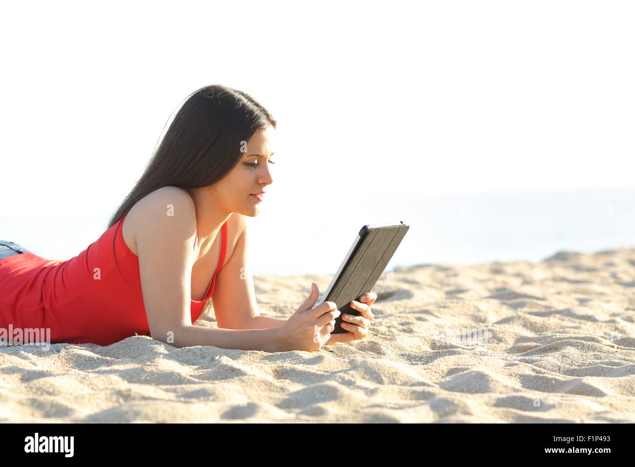 Young Adult Reading Beach High Resolution Stock Photography and Images ...