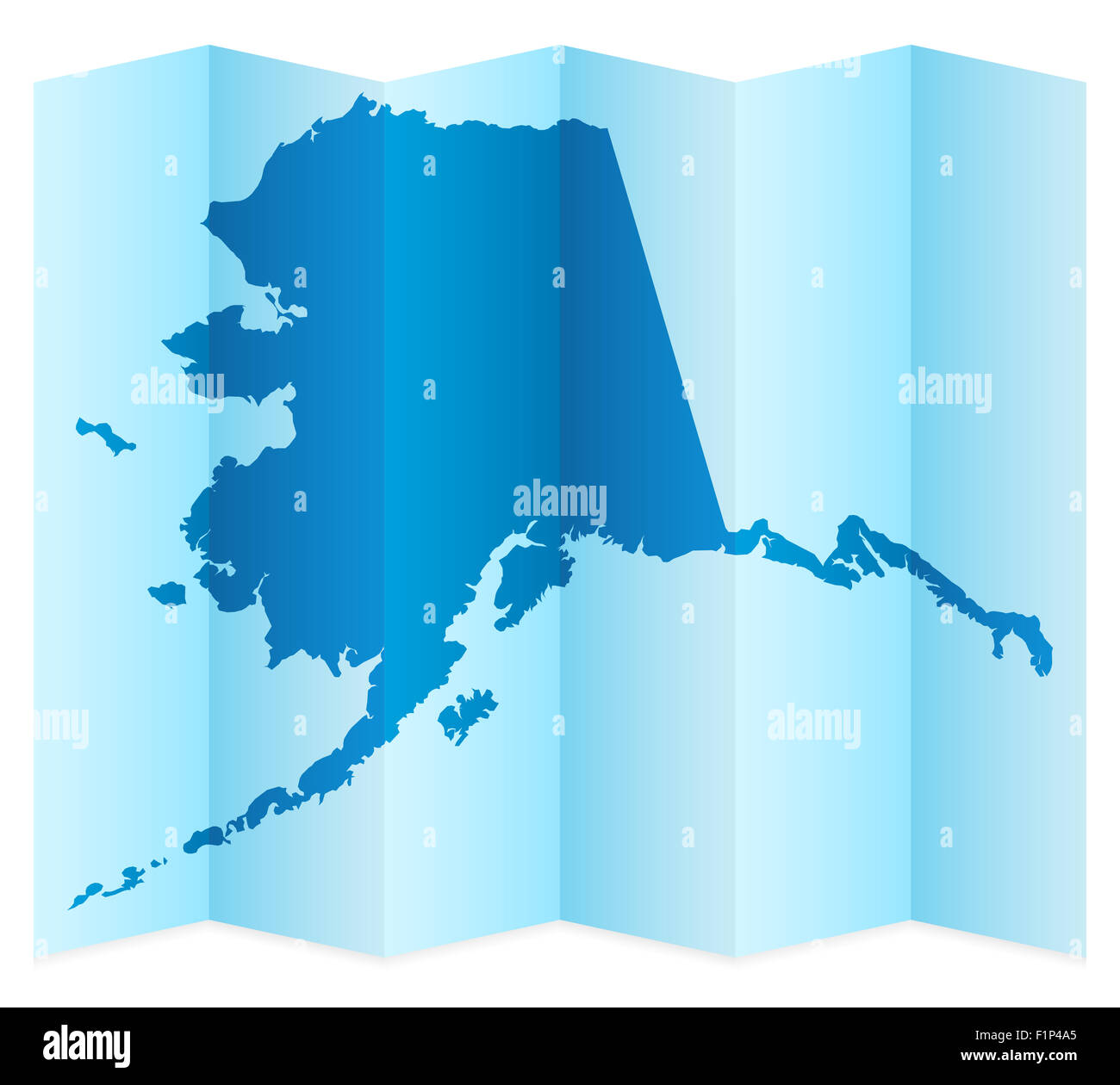 Alaska map on a white background. Vector illustration Stock Photo - Alamy