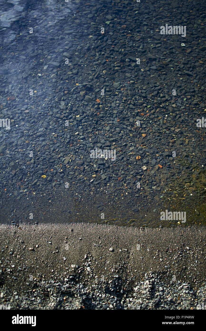 Rocky Lake Beach Background - Vertical Photo Stock Photo - Alamy