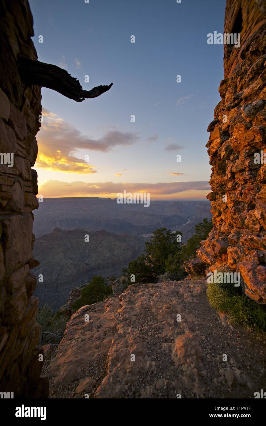 Grand Canyon Overlook - Watch Tower, Desert View. Grand Canyon National ...