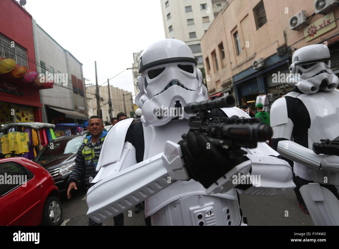 Sao Paulo, Brazil. 5th Sep, 2015. People dressed as Stormtroopers ...