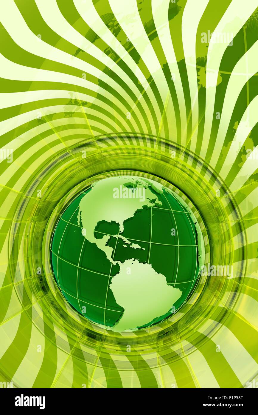Green Global Design. Perfect Illustration for Global Go Green Movement ...