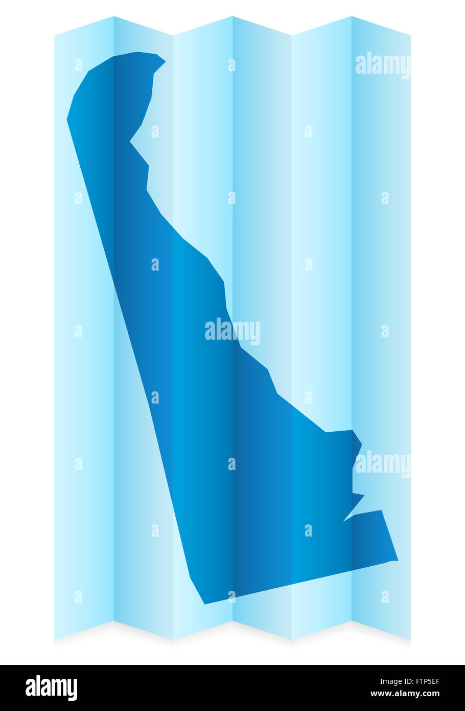 Delaware map on a white background. Vector illustration Stock Photo - Alamy