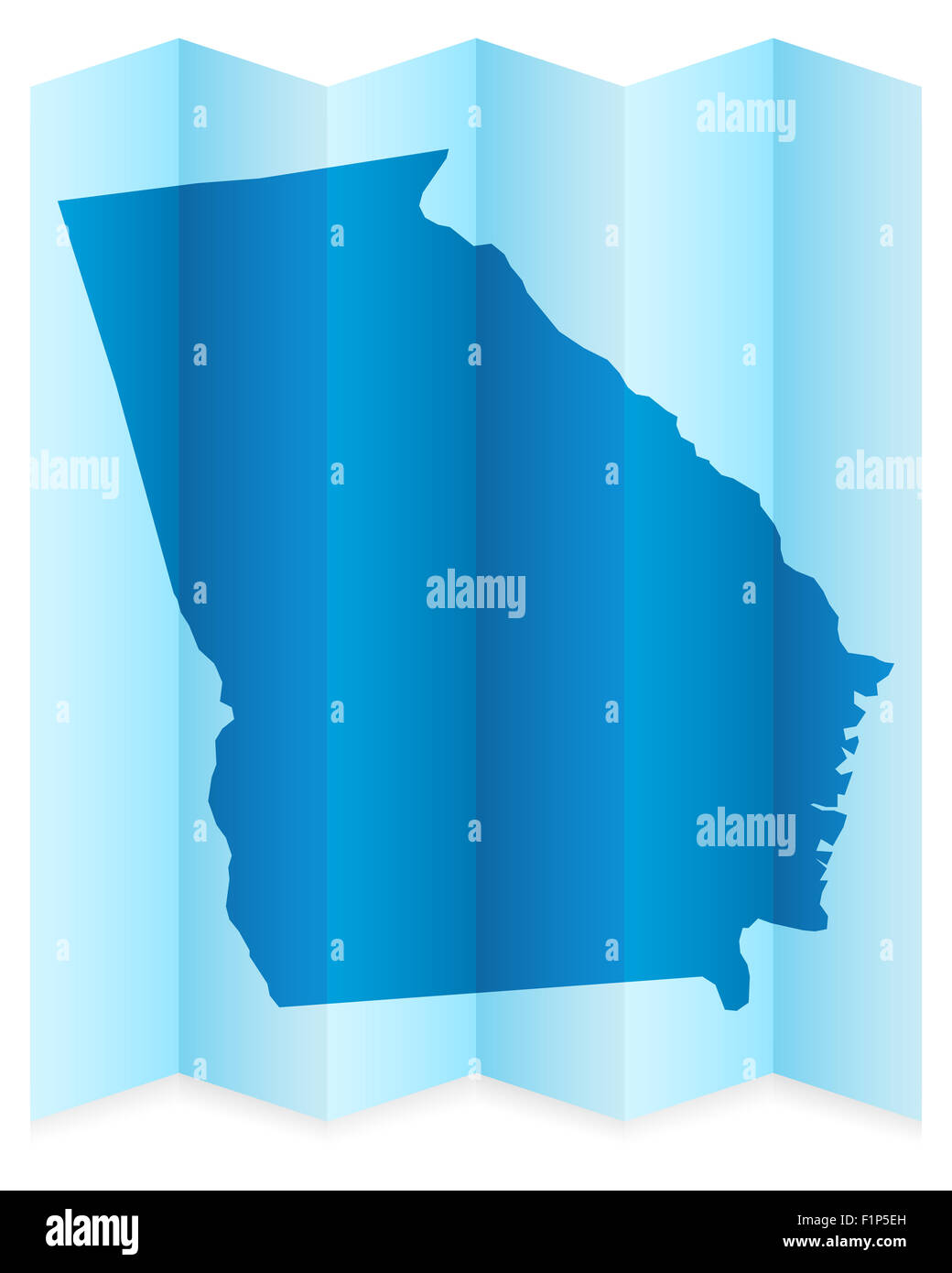 Georgia map on a white background. Vector illustration Stock Photo - Alamy