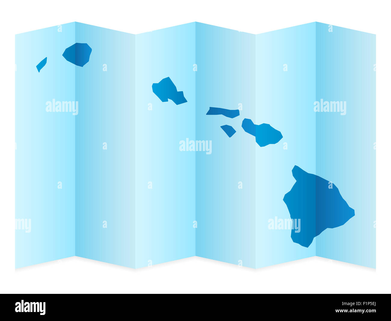 Hawaii map on a white background. Vector illustration Stock Photo - Alamy