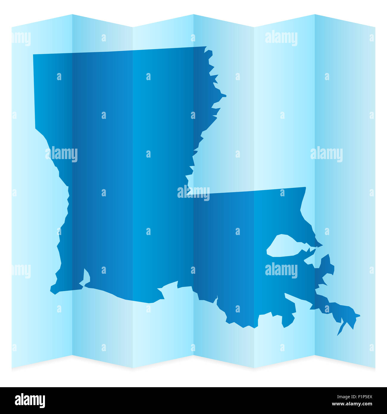 Louisiana map on a white background. Vector illustration Stock Photo ...