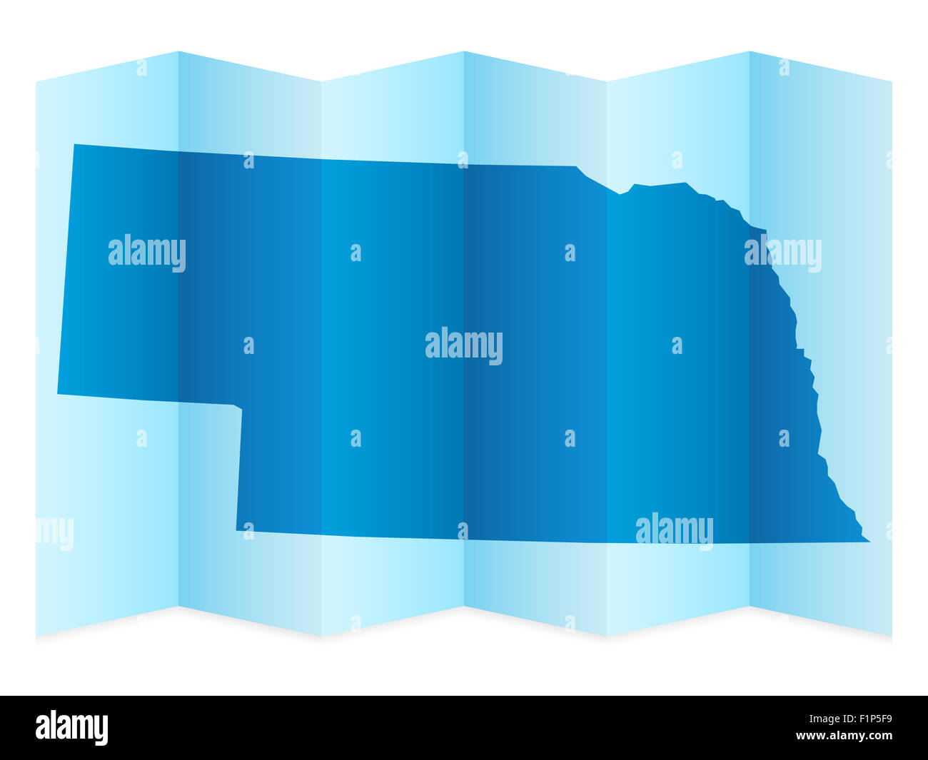 Nebraska map on a white background. Vector illustration Stock Photo - Alamy