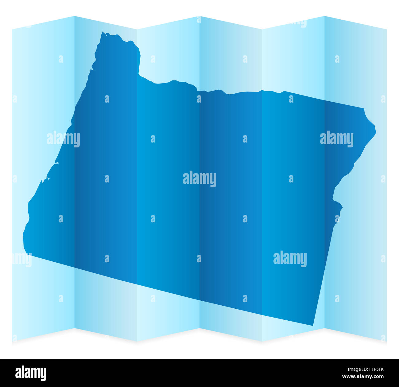 Oregon map on a white background. Vector illustration Stock Photo - Alamy