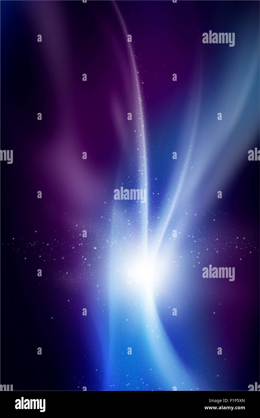 Mysterious Lights. Abstract Light and Stars Background. Mysterious ...