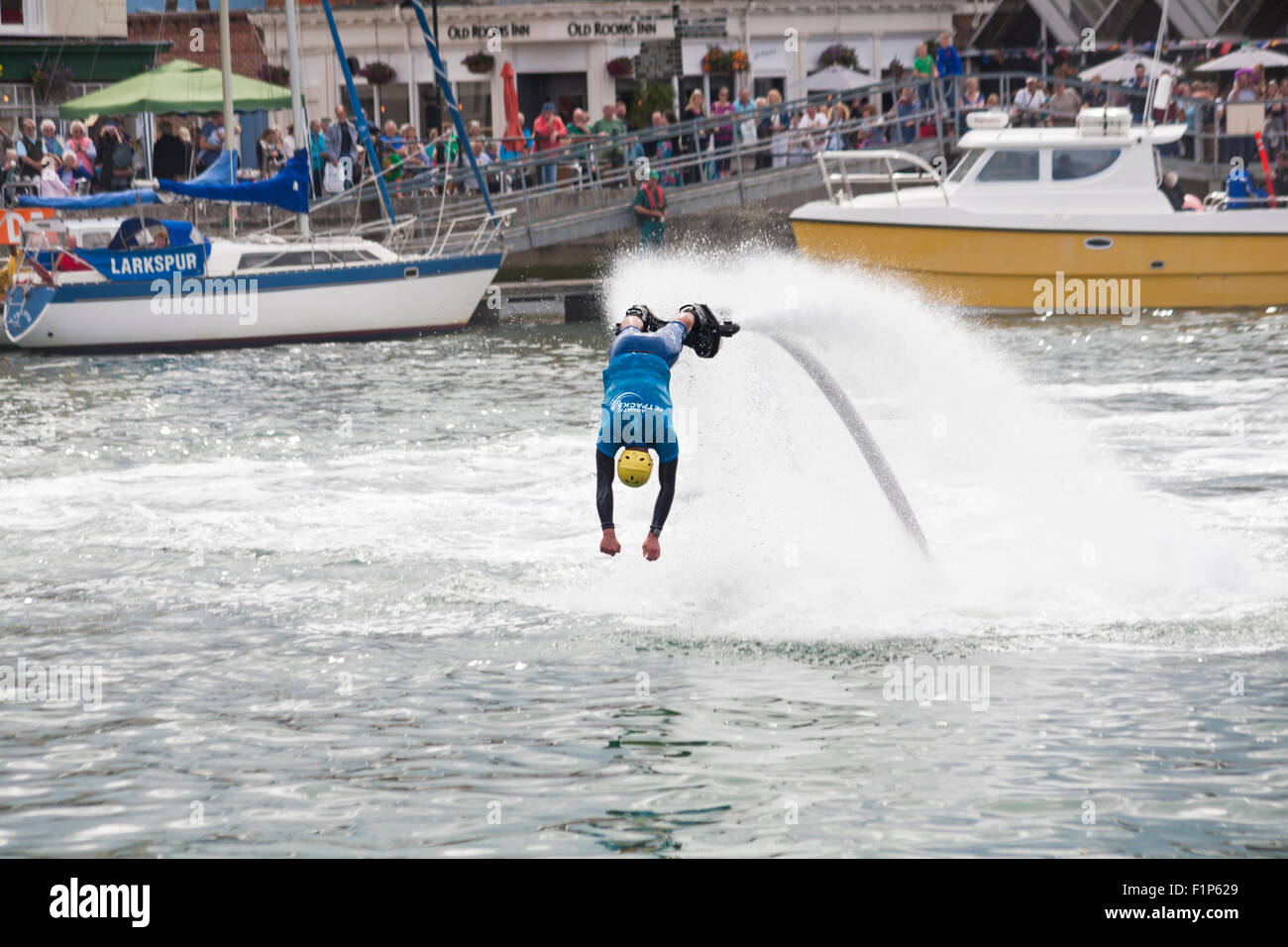 Weymouth, Dorset, UK. 5 September 2015. Crowds attend the Waterfest ...