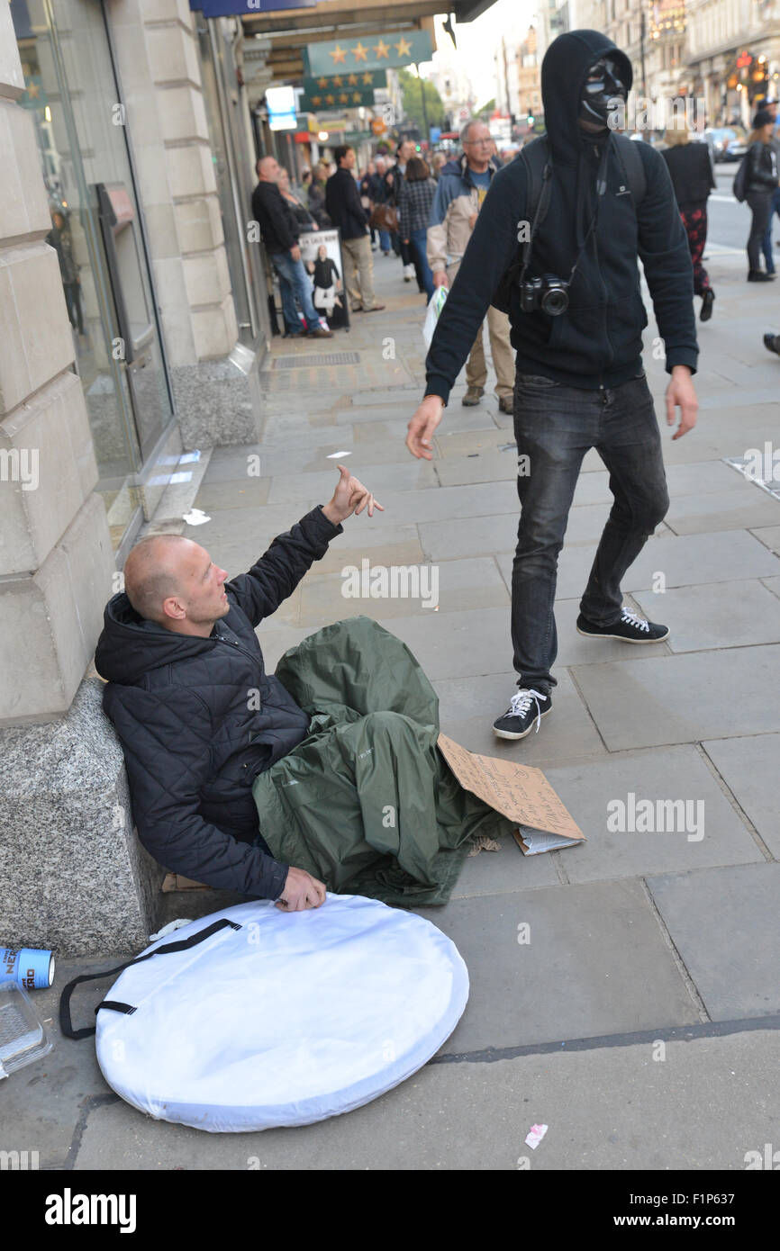 Tents for the homeless demonstration Trafalgar Square London 2015 Stock ...