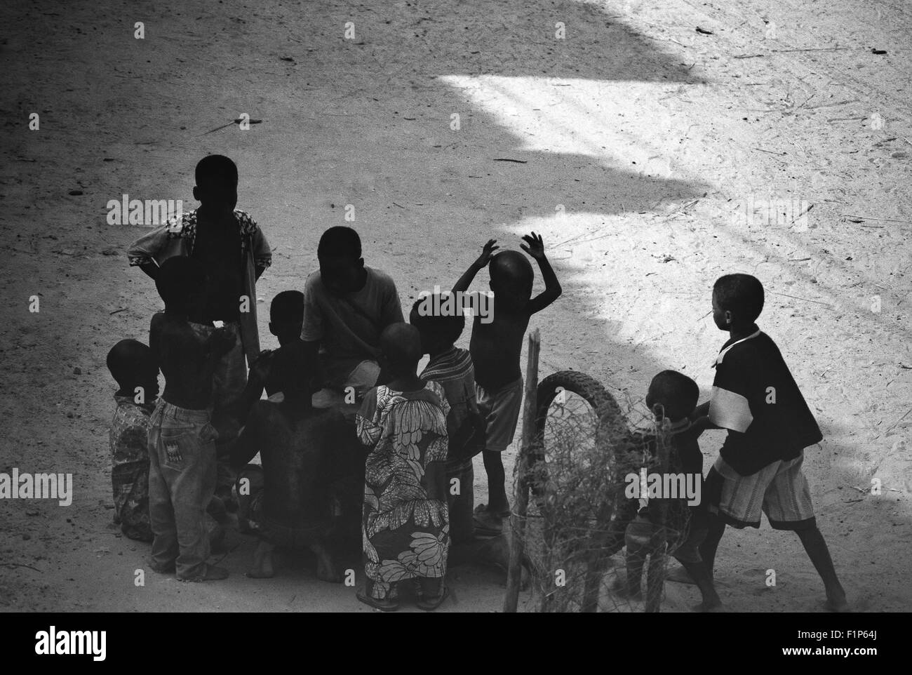 West african children in Black and White Stock Photos & Images - Alamy