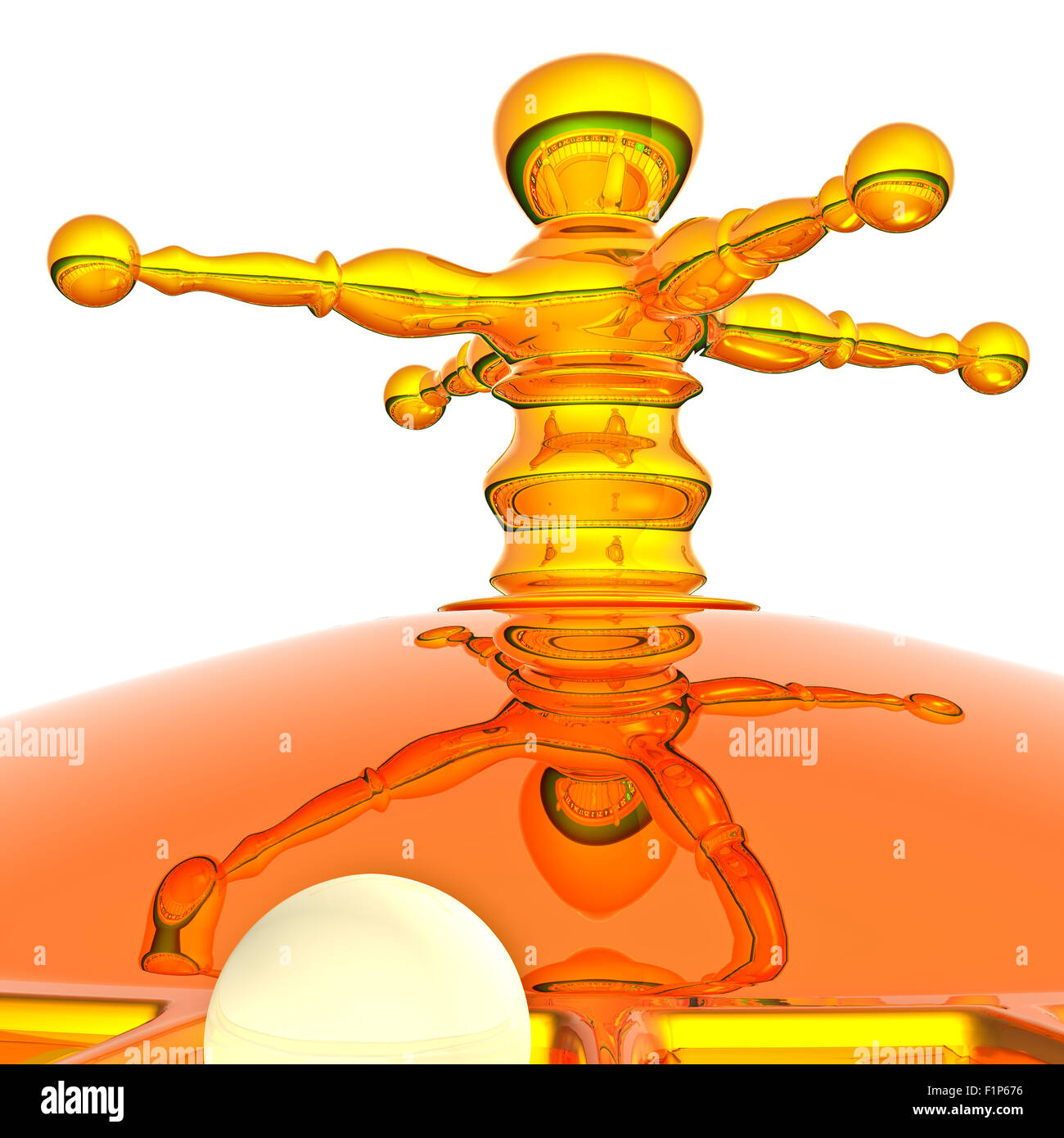 Detail of the golden roulette Stock Photo - Alamy