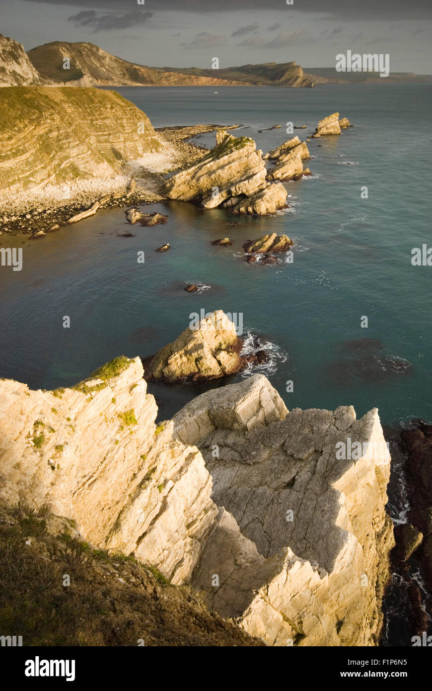 Mupe Bay on Dorset's Jurassic Coast located in the Lulworth Army Range ...