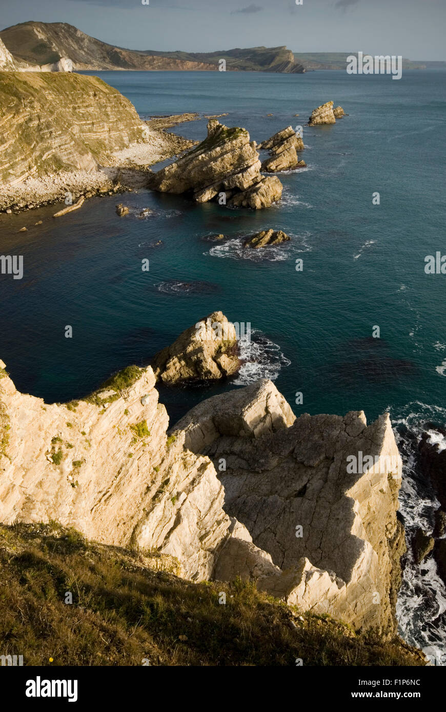 Mupe Bay on Dorset's Jurassic Coast located in the Lulworth Army Range ...