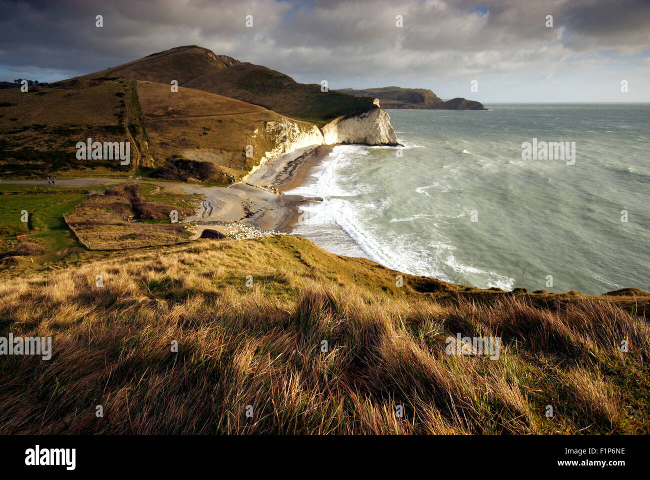 Arish Mell in the Lulworth Army Range on Dorset's Jurassic Coast ...