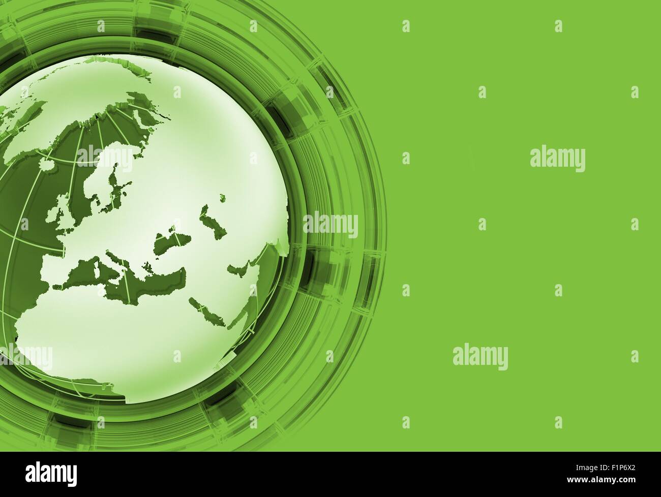 Green Global News - Background with Green Globe and Solid Green ...