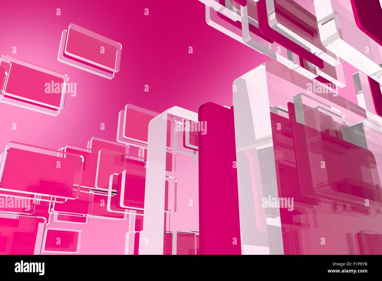 Glass Blocks Design - Pink Glass Blocks 3D Rendered Background Stock ...