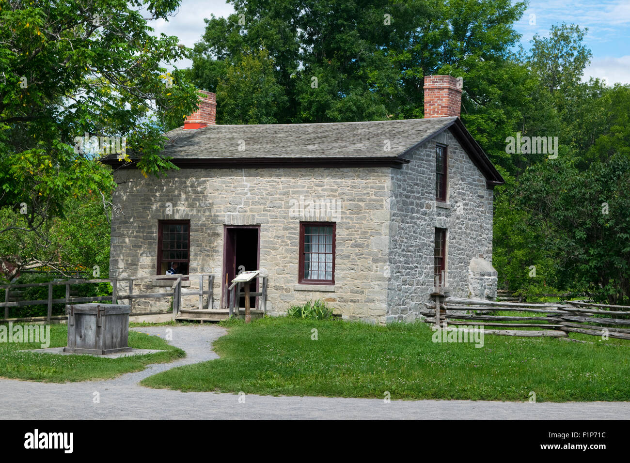 An historical building at Upper Canada Village Stock Photo - Alamy