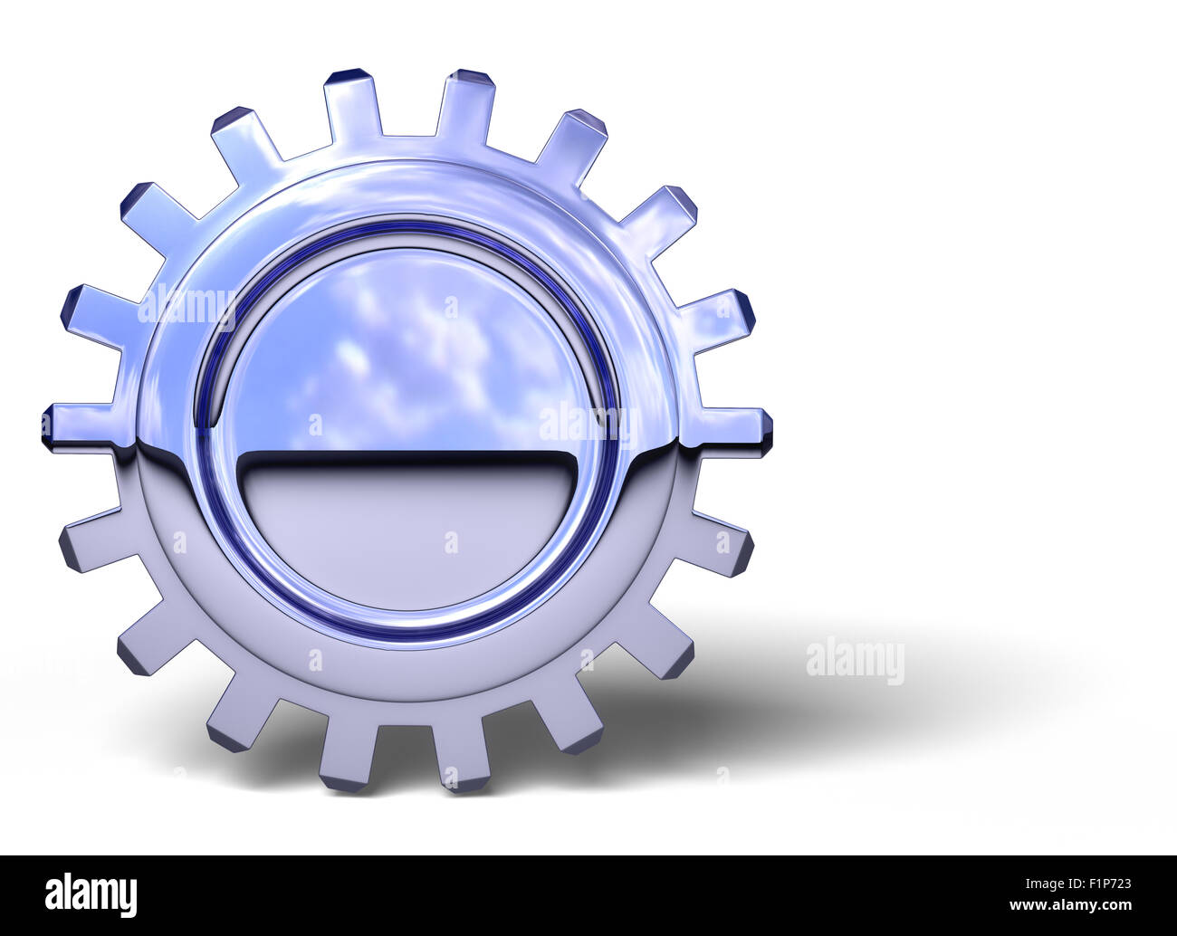 Gears close rotating Cut Out Stock Images & Pictures - Alamy