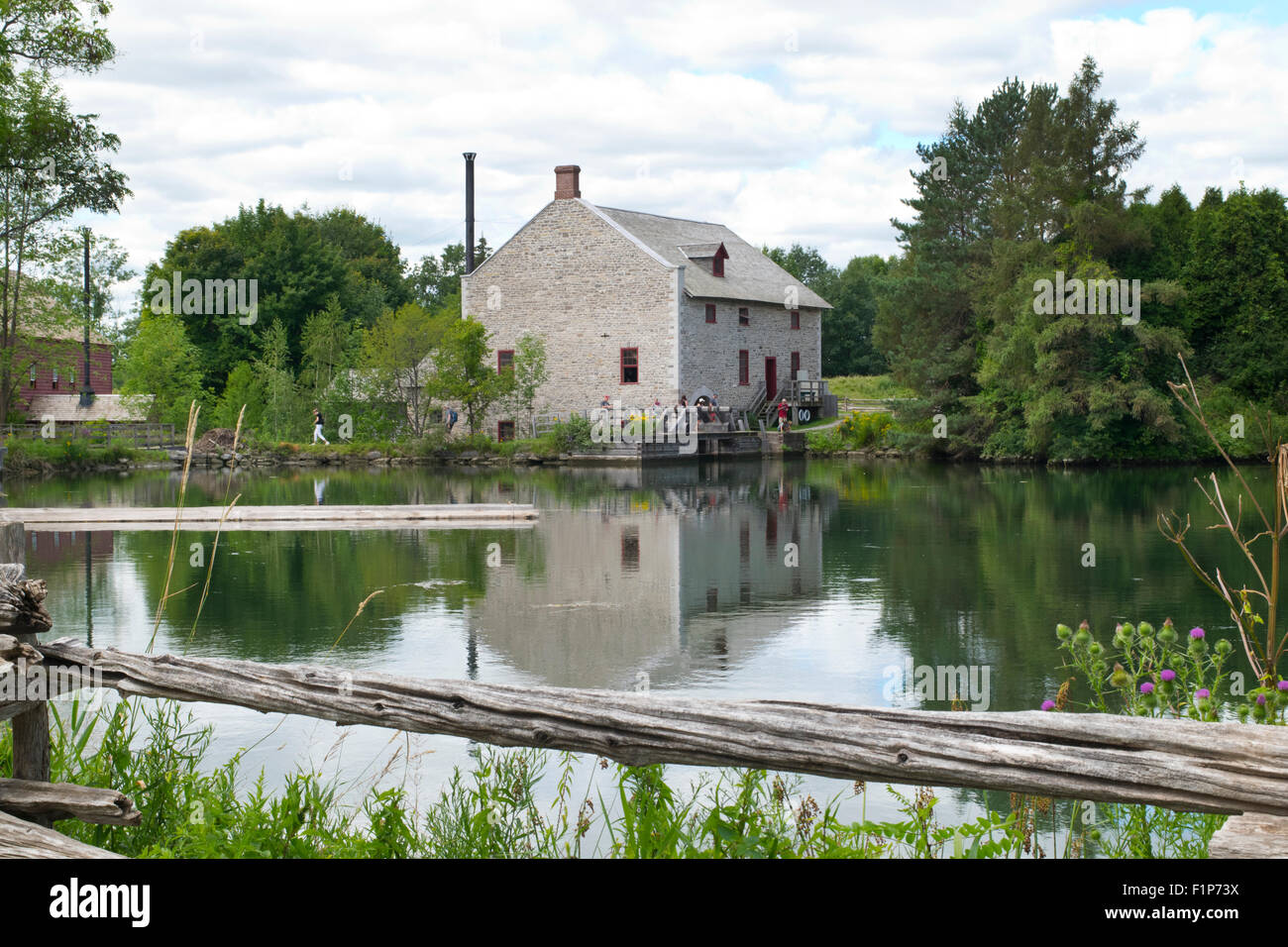 A view of the flour mill at Upper Canada Village Stock Photo - Alamy