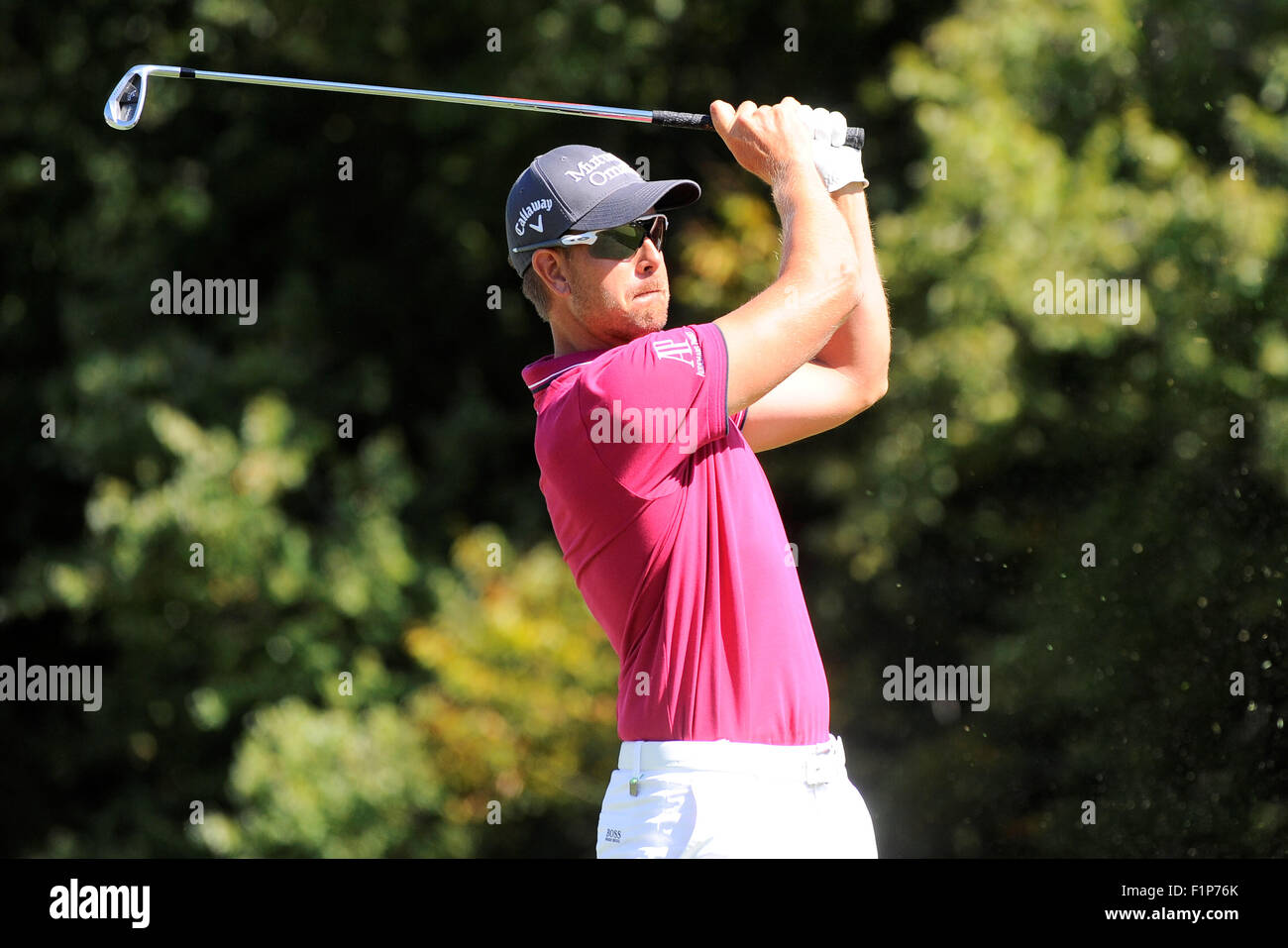 Norton, Massachusetts, USA. 5th Sep, 2015. Henrik Stenson watches the ...