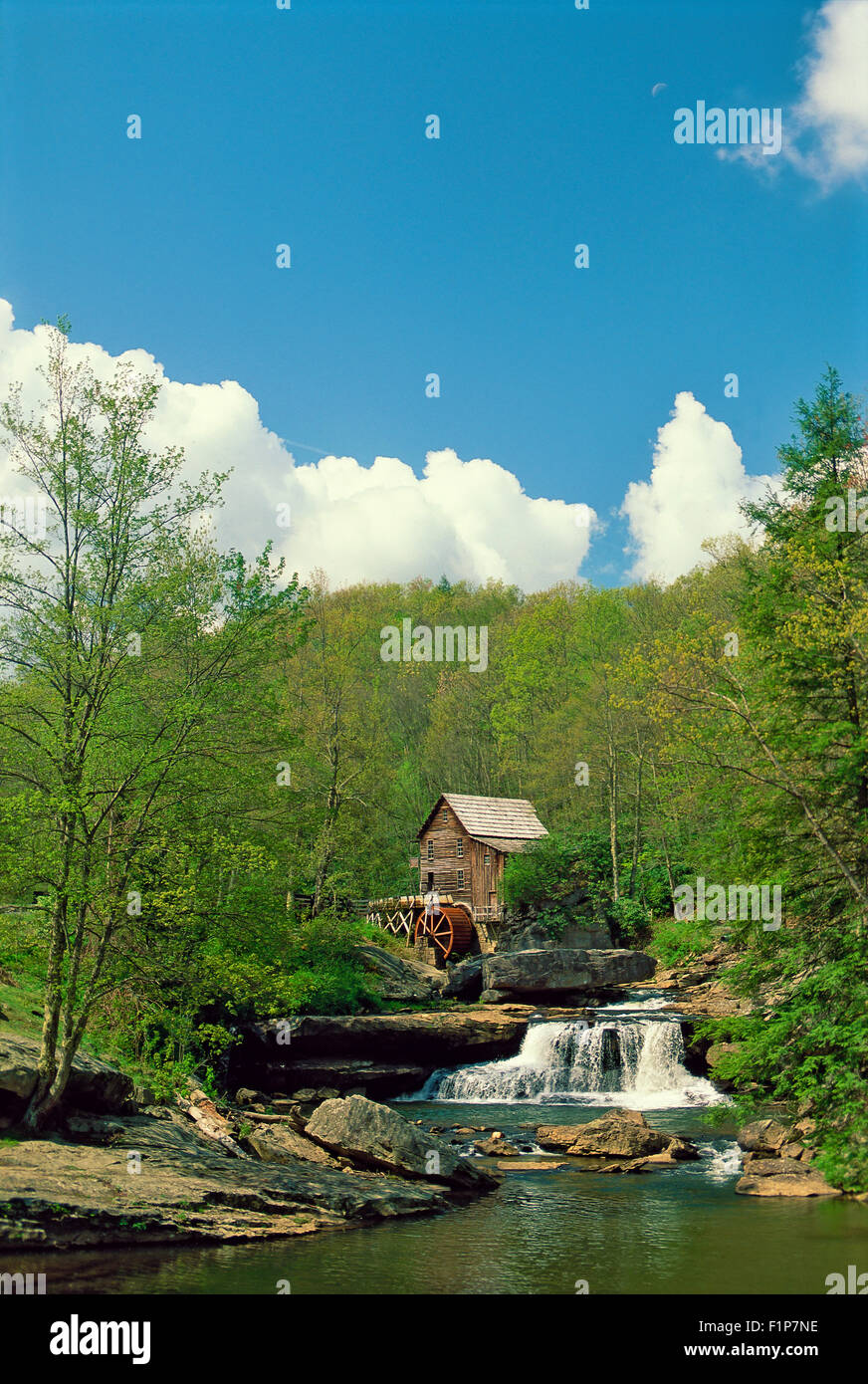 Glade Creek GristMill in Spring, Babcock State Park, West Virginia, USA ...