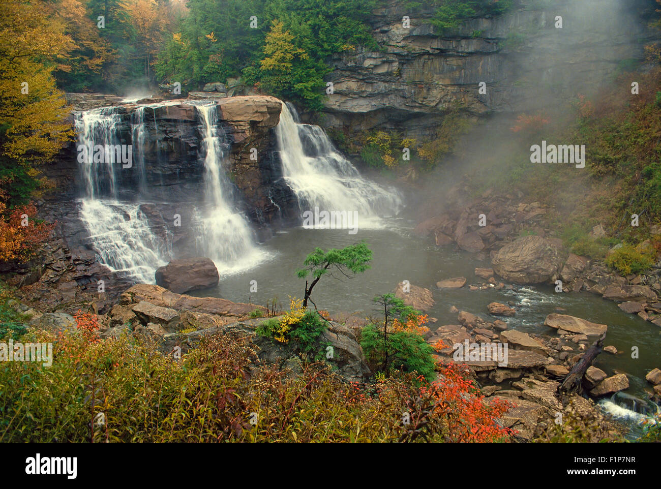 Blackwater Falls in Blackwater Falls State Park, Davis, West Virginia ...