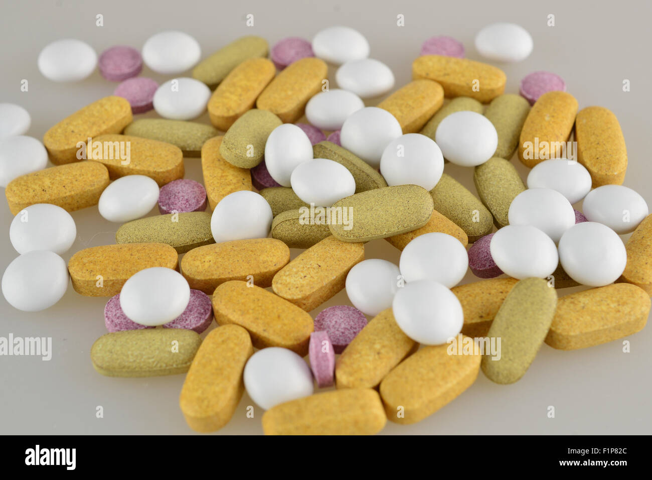 Colourful pills and tablets - medicaments Stock Photo - Alamy