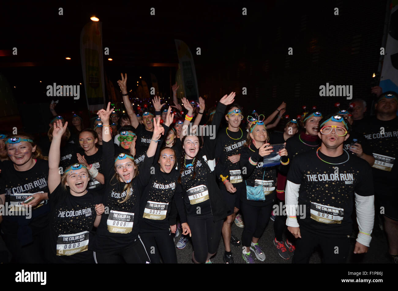 Color Run Night. For the first time in the UK the 'Color Run' took ...