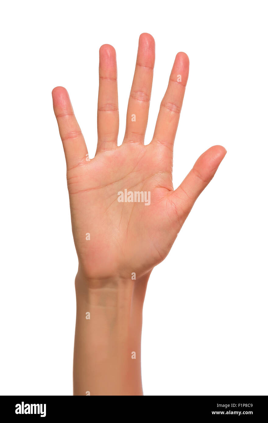 Number five finger hand symbol hi-res stock photography and images - Alamy