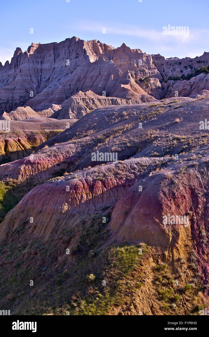 Badlands Pinnacles and Buttes - Badlands National Park, South Dakota ...