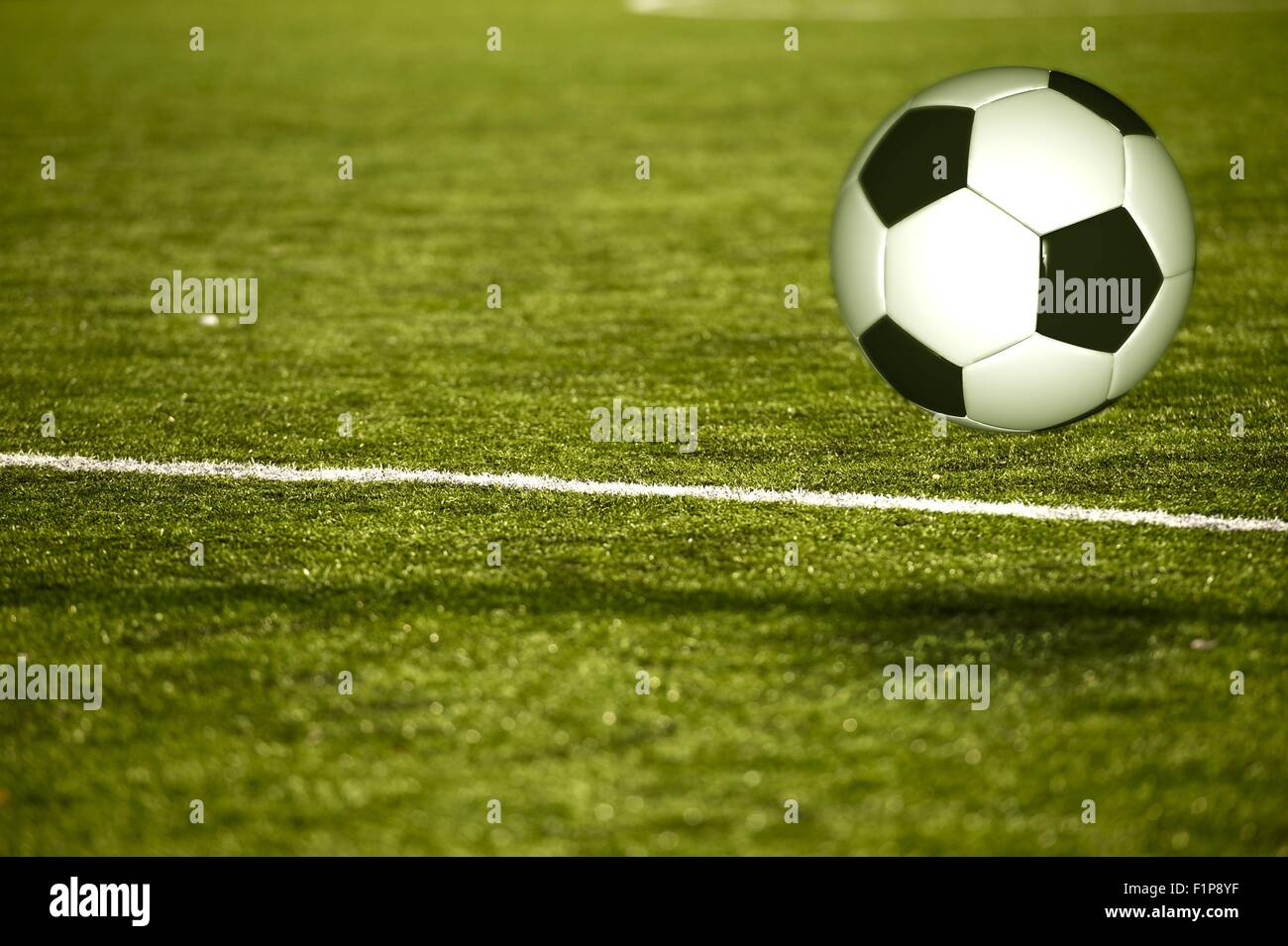 Soccer Field. European Football Theme with Grassy Soccer Field and ...