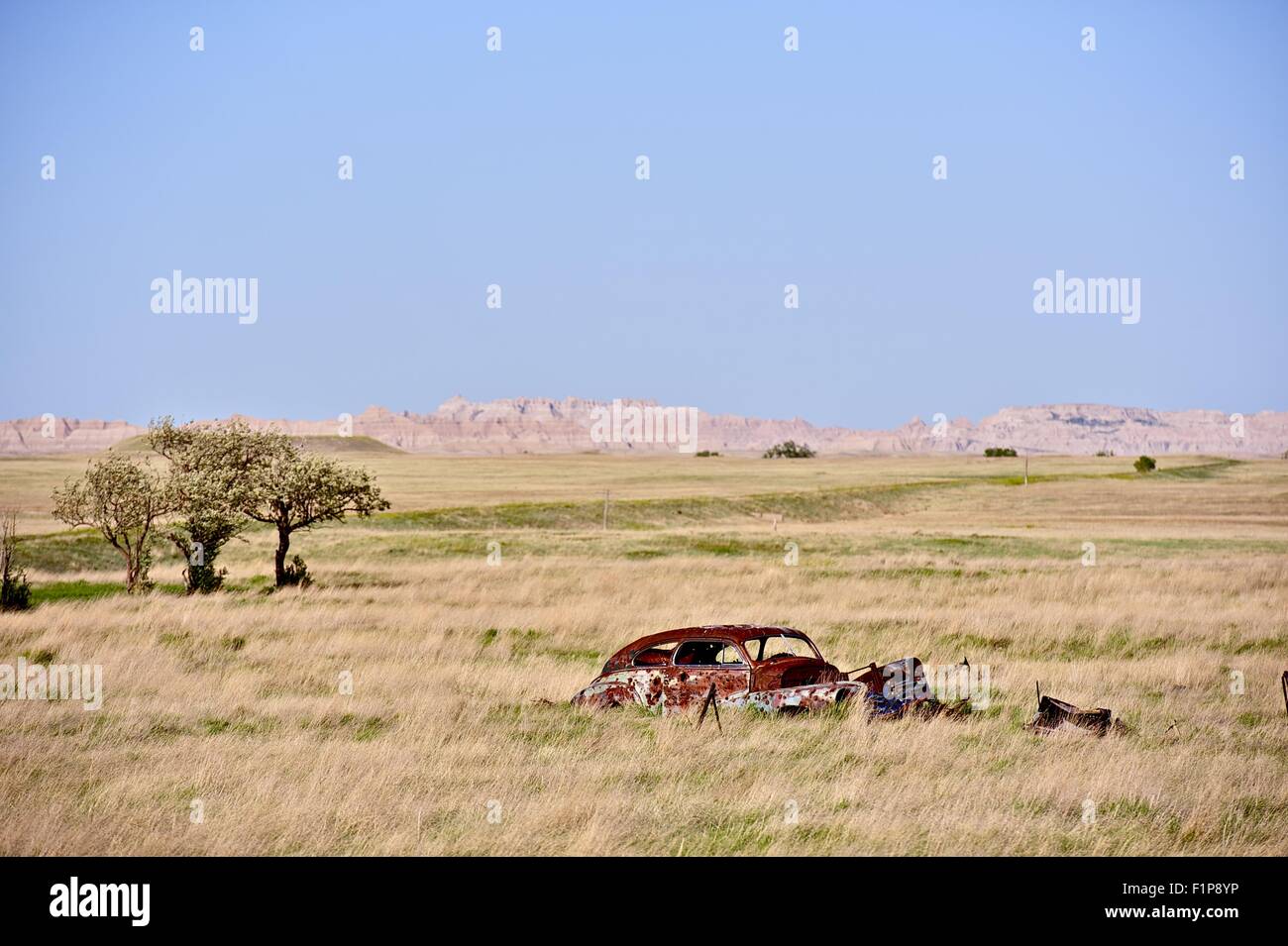 Rest in Peace - Automobile Place of Rest. Very Old Rustic Car in a ...