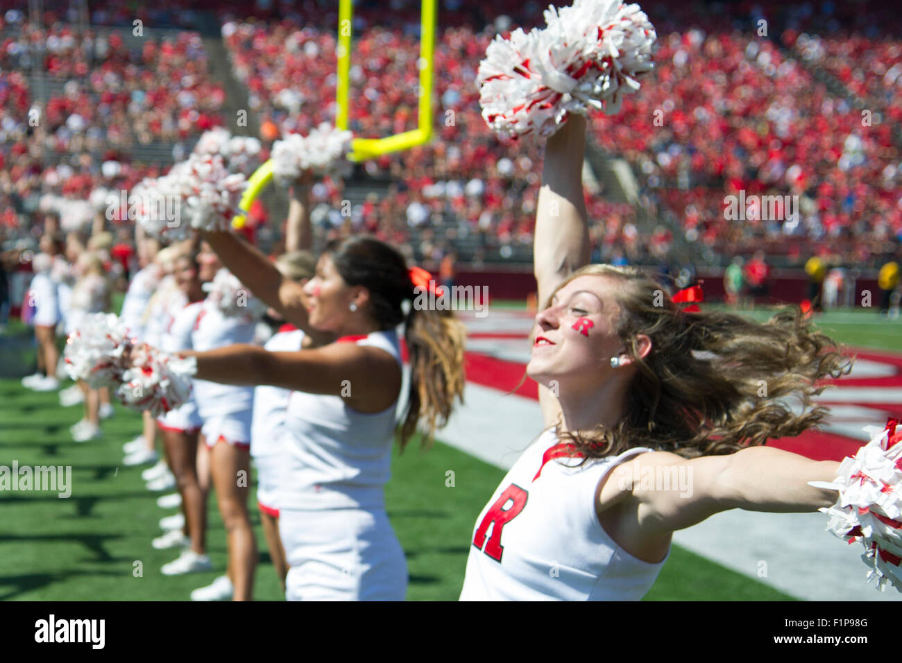 Rutgers scarlet knights cheerleader hi-res stock photography and images ...