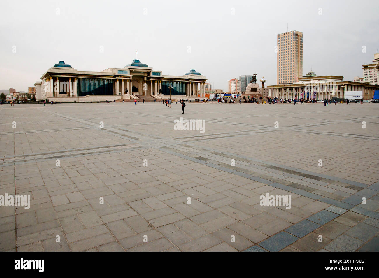 Ulaanbaatar Main Square - Mongolia Stock Photo - Alamy